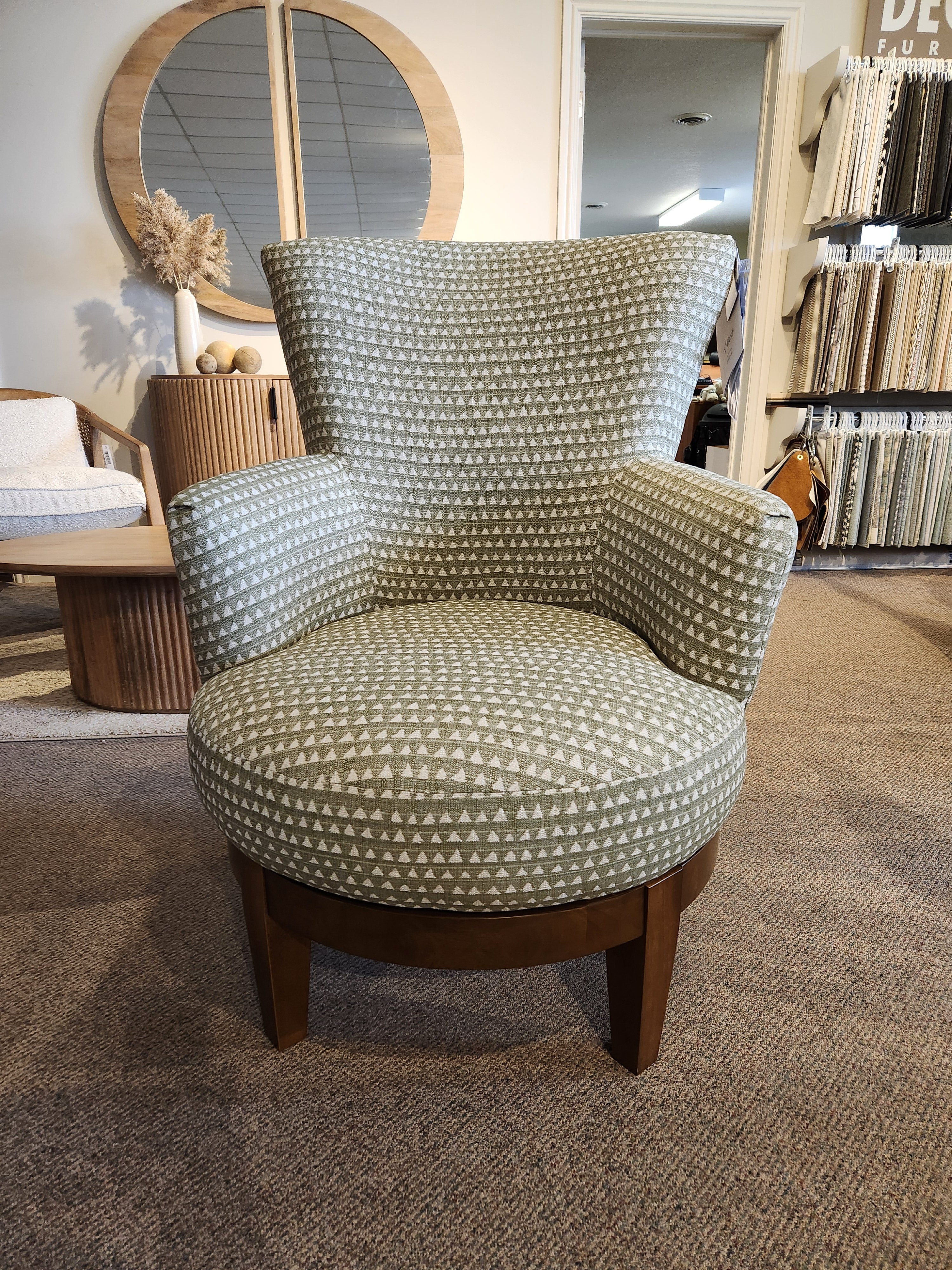 Justine swivel chair store
