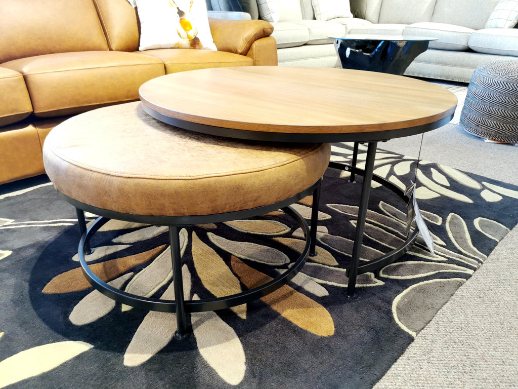 T163 Drezmoore Nesting Coffee Table Set by Ashley | Conway Furniture