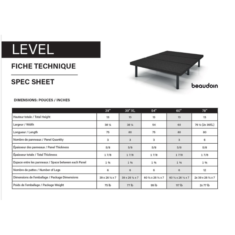 Reflexx Platform Base Frame – Conway Furniture
