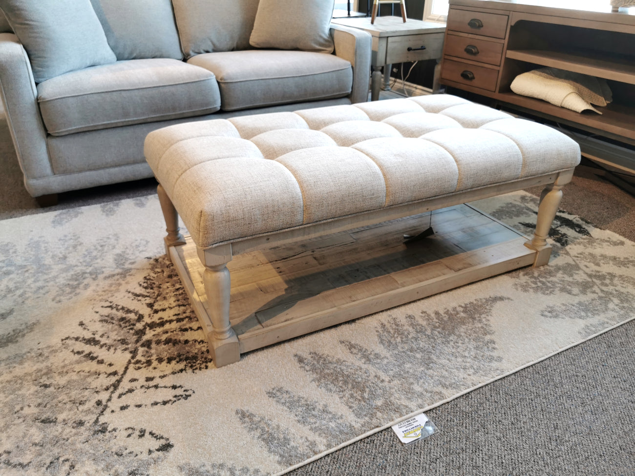 Patterned ottoman coffee table store